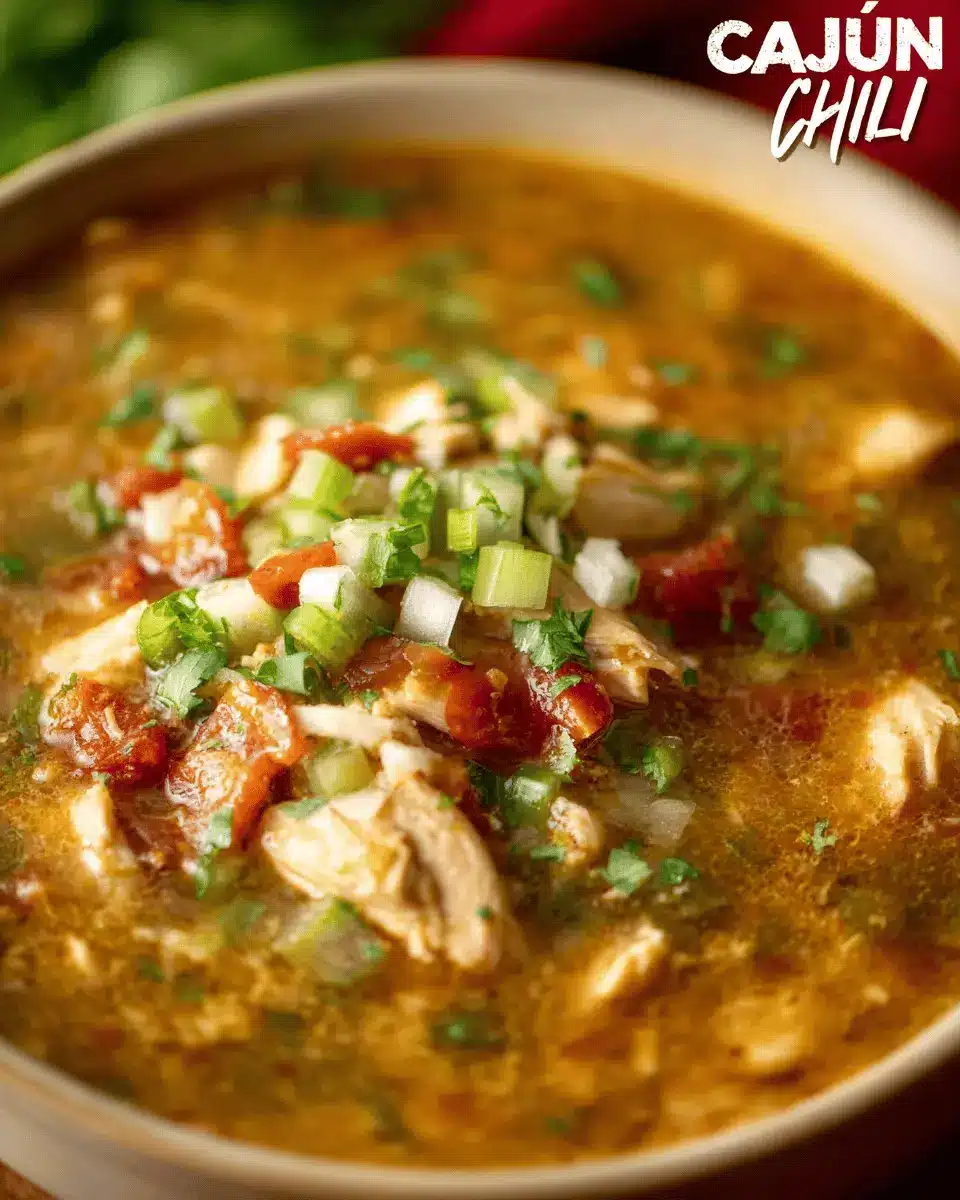 Cajun White Chicken Chili